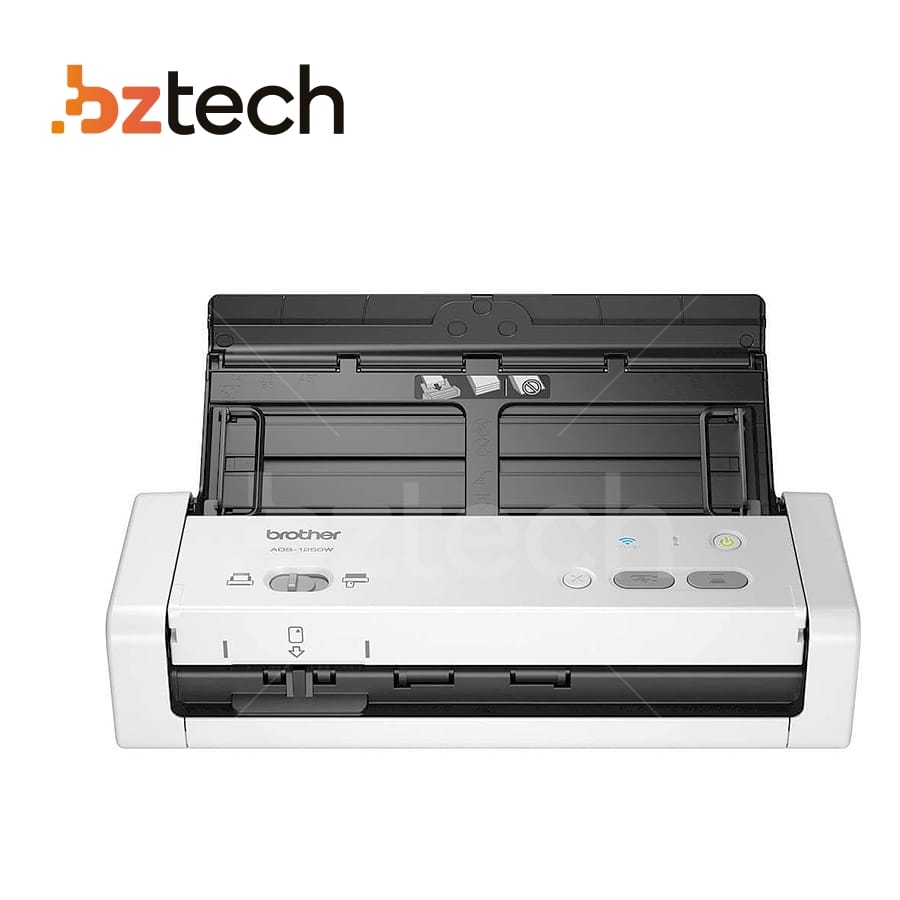 Scanner Brother ADS-1250W Duplex 600dpi - Micro USB e Wi-Fi (Com ADF ...