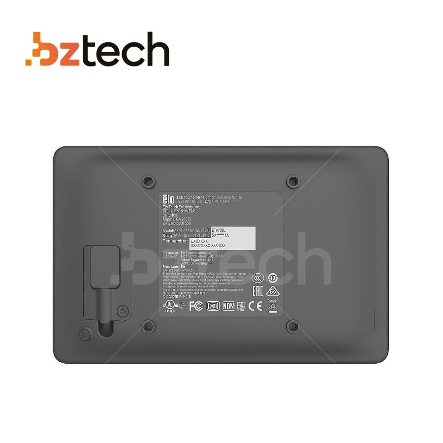 Monitor Touch 7 Polegadas Elo ET 0702L Capacitivo - Micro USB | Bz Tech