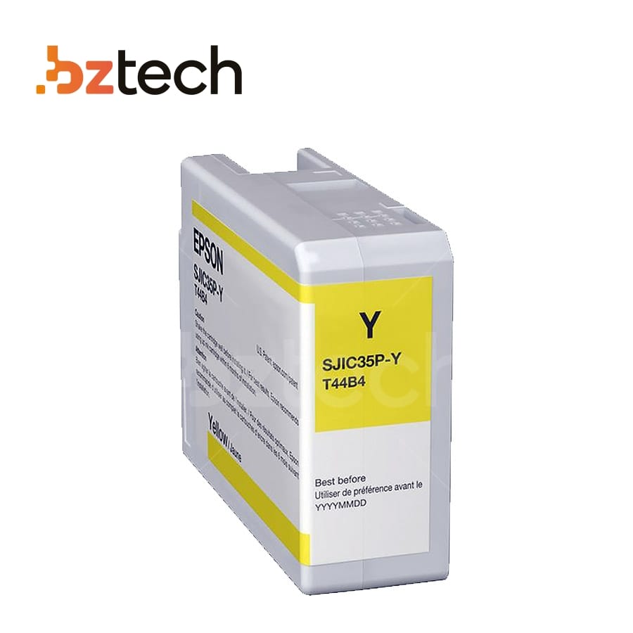 Cartucho de Tinta Original Epson Amarelo SJIC35P - 80ml | Bz Tech