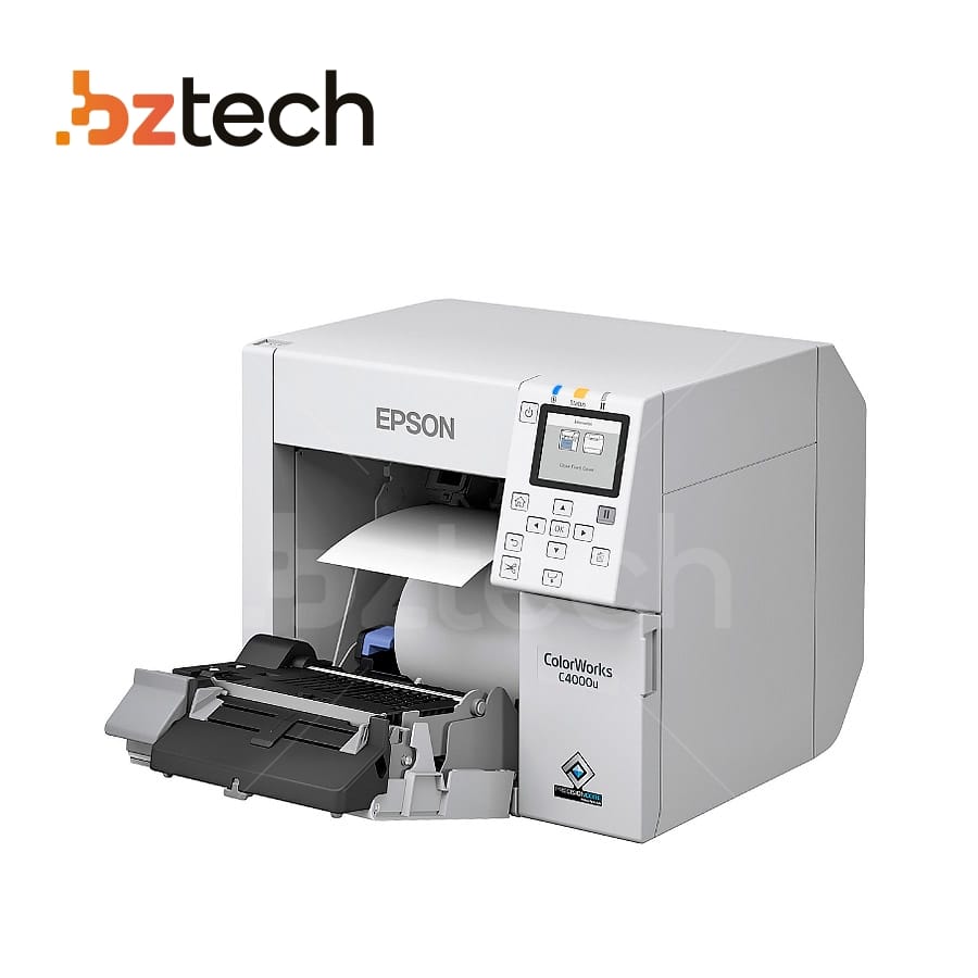 Impressora de Etiquetas Colorida Epson ColorWorks C4000 1200dpi - USB e ...