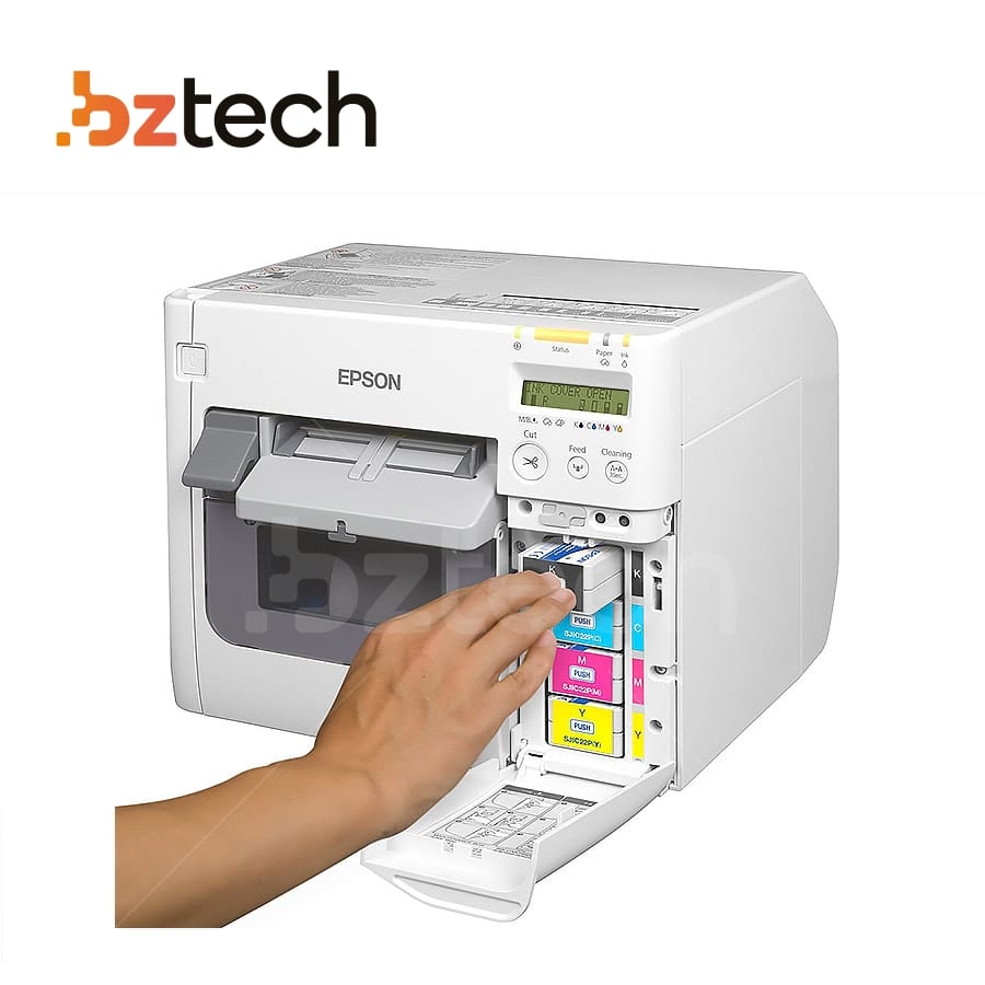 Impressora de Etiquetas Colorida Epson ColorWorks C3500 360dpi ...