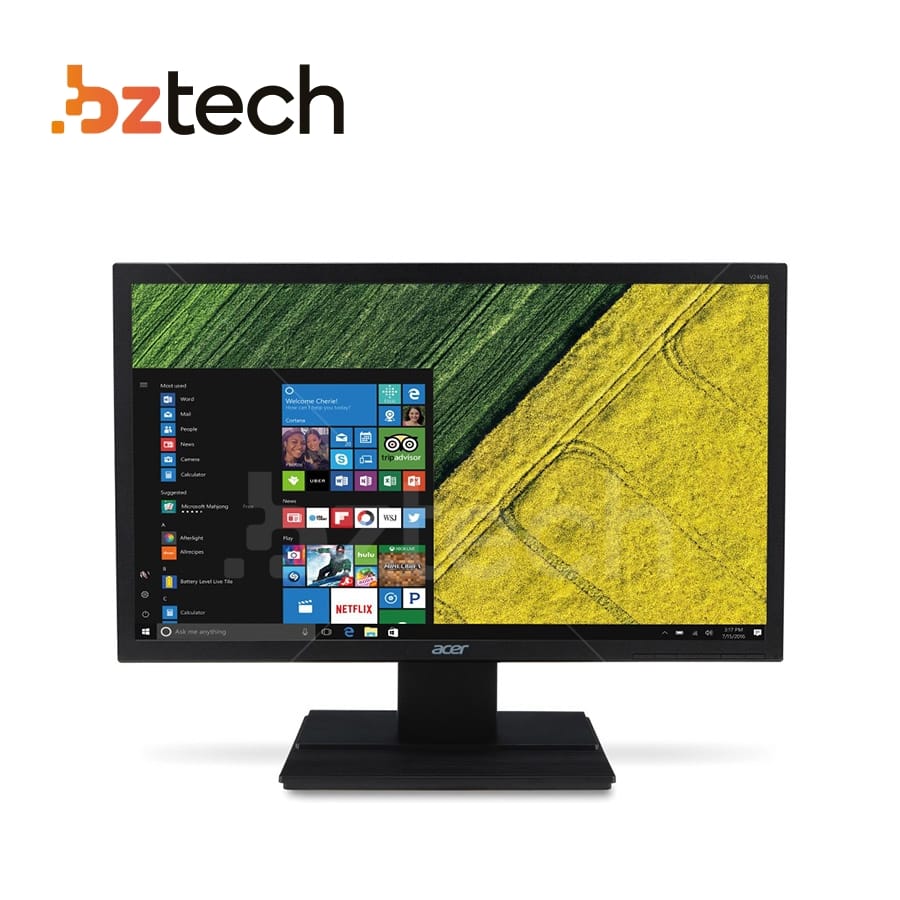 Monitor 24 Polegadas Acer V246HL Full HD - VGA, DVI e HDMI | Bz Tech