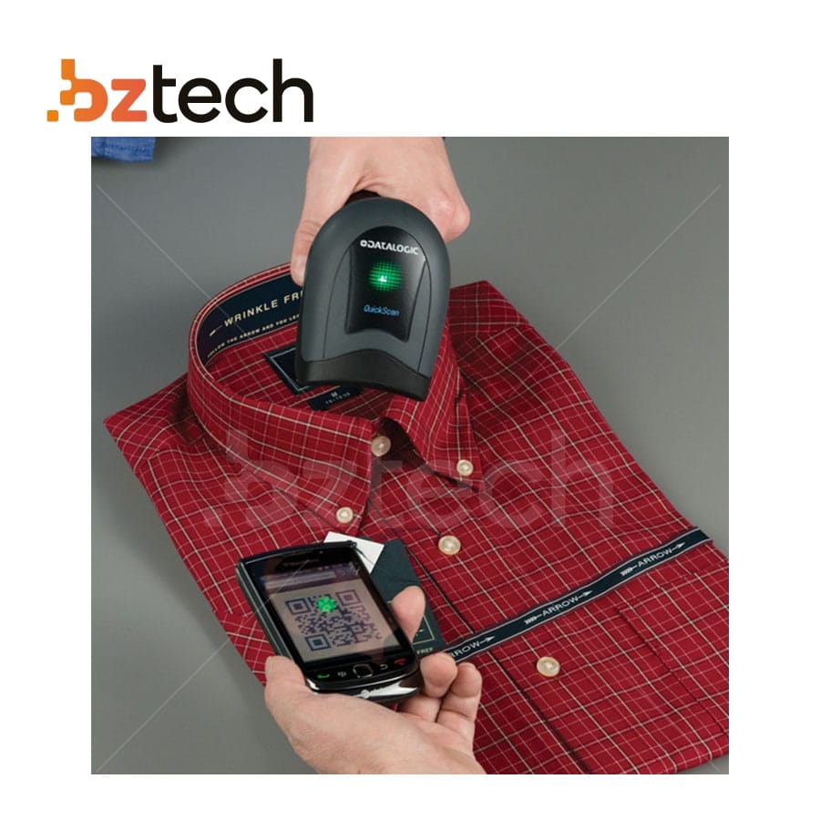 Leitor Datalogic QuickScan QD2430 Imager 2D QR Code USB - Com Suporte ...