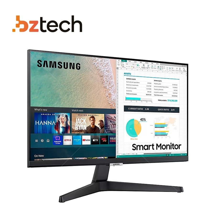 Monitor 24 Polegadas Samsung LS24AM506 Full HD - HDMI e USB (Wi-Fi e ...