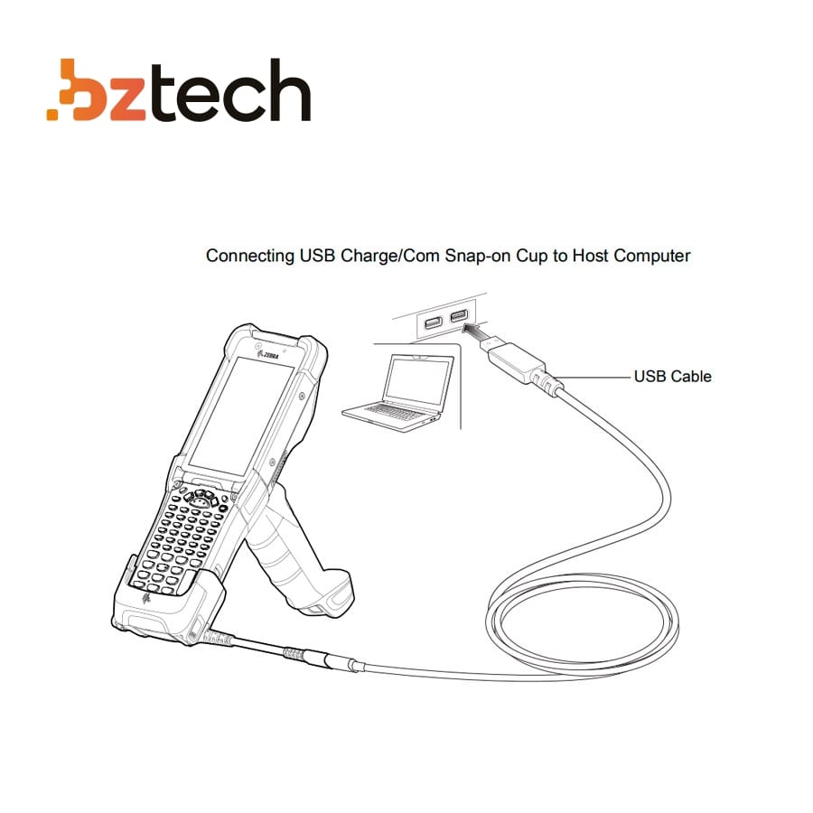 Cabo Zebra USB para Coletor MC93 e MC94 - Carga e Comunicação ...