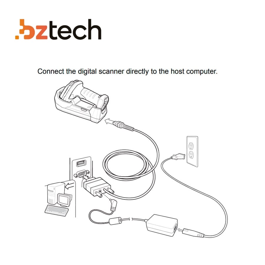 Cabo Zebra Serial RS232 para Leitor LI3608, LI3678, DS3608 e DS3678 ...