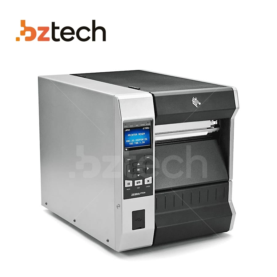 Impressora de Etiquetas Zebra ZT620 203dpi - USB, Serial, Bluetooth e Ethernet com Display ...