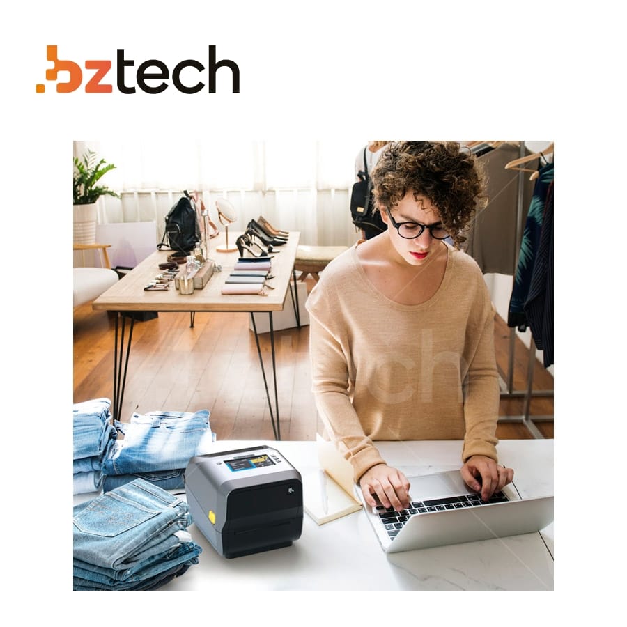 Impressora de Etiquetas Zebra ZD621R 203dpi com RFID - USB, Serial, Bluetooth e Ethernet | Bz Tech