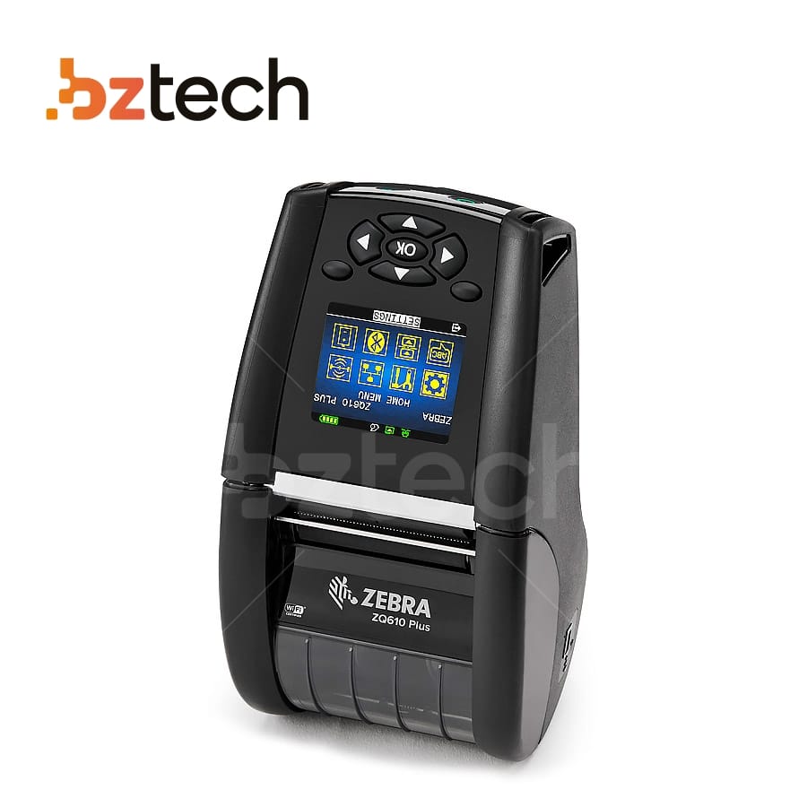 Impressora de Etiquetas Portátil Zebra ZQ610 Plus 203dpi - Bluetooth e ...
