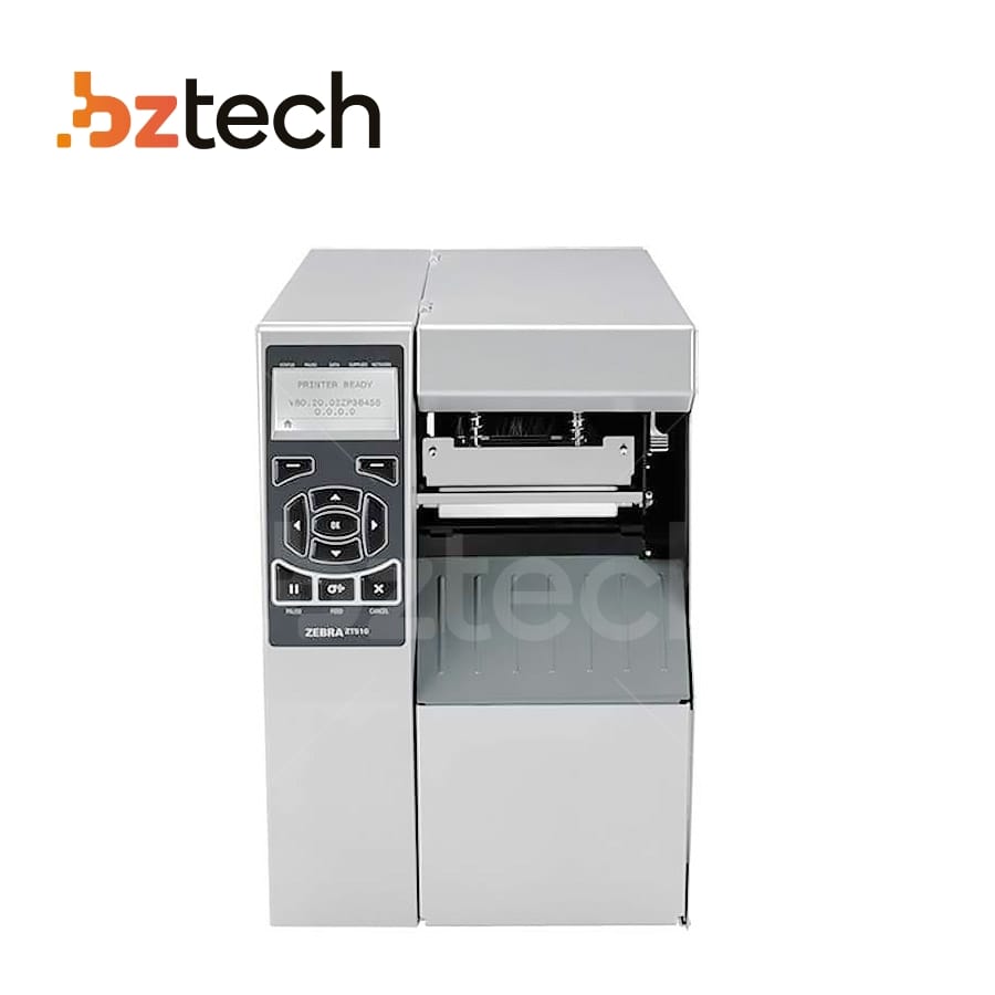 Impressora de Etiquetas Zebra ZT510 203dpi - USB, Serial, Bluetooth e Ethernet com Peel Off e ...