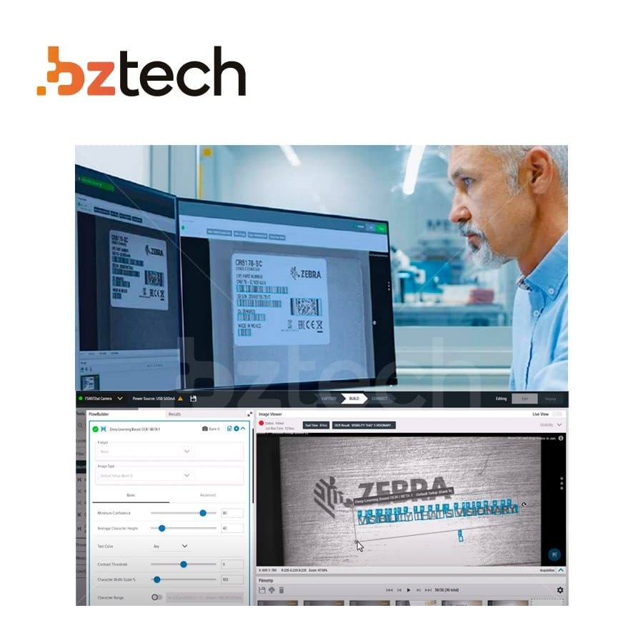 Leitor Sem Fio Zebra DS3678 HP Imager 2D QR Code - USB (Com Berço e ...